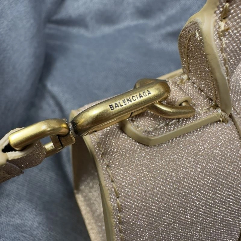 Authentic Balenciaga Starry Gold XS Shiny Hourglass Bag - Trendy Chic