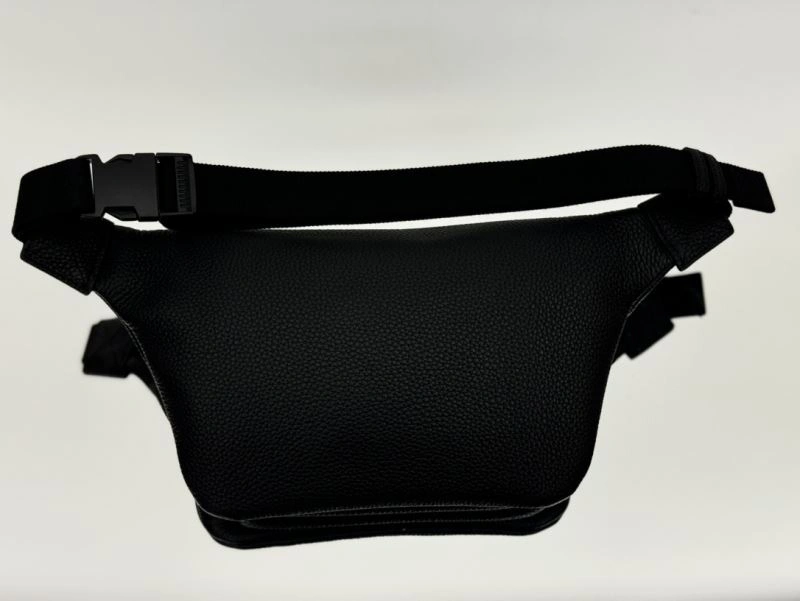 Top match Balenciaga Stylish All-Leather Waist Bag for Ultimate Body Proportion
