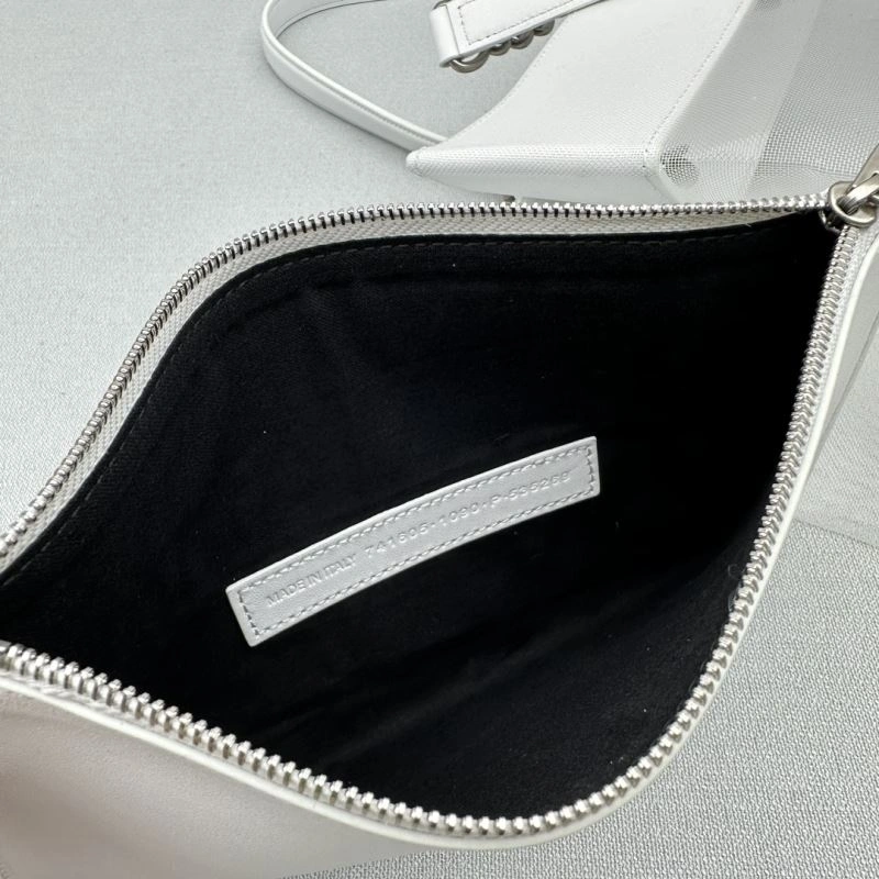 Discounted Balenciaga Summer 23 Large White Mesh Tote Bag with Soft Mini Pouch