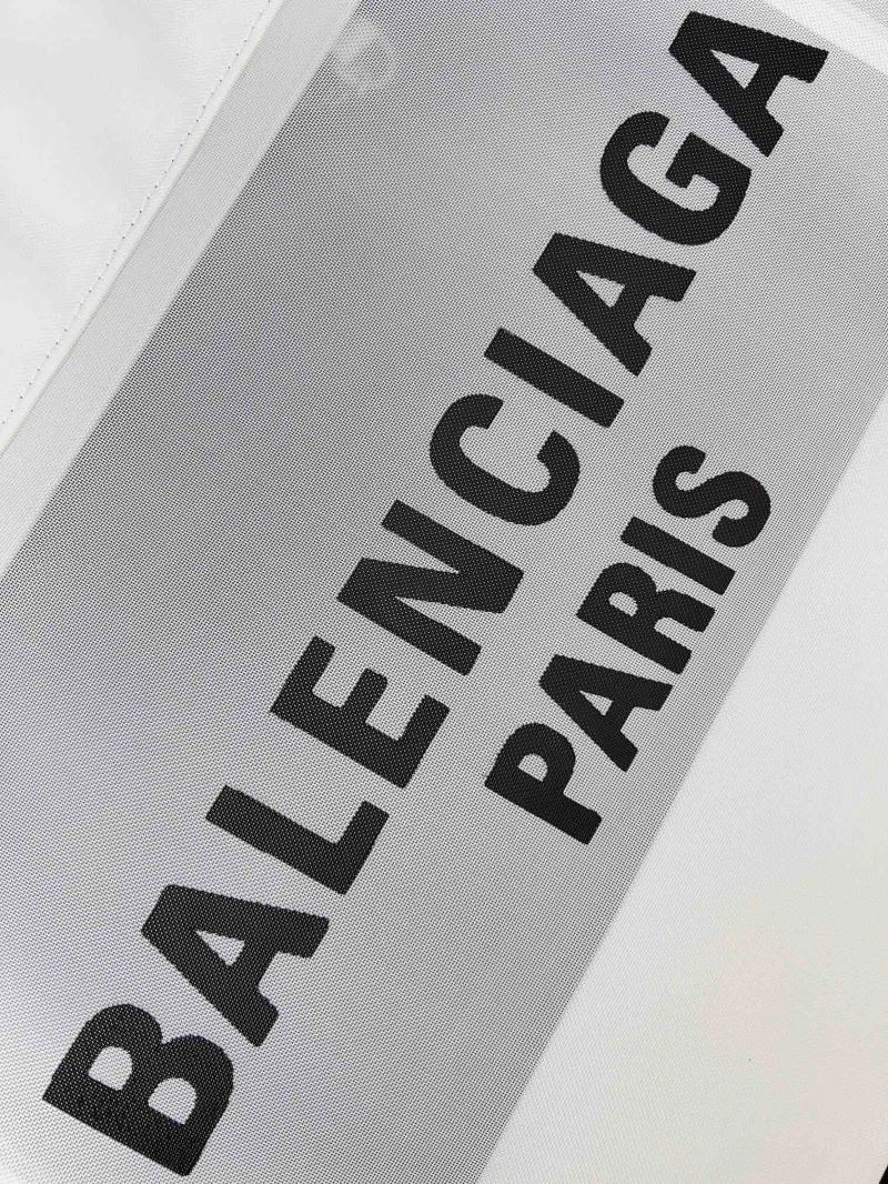 Perfect replica Balenciaga Summer Runway Mesh Tote Bag with Leather-Chain Strap