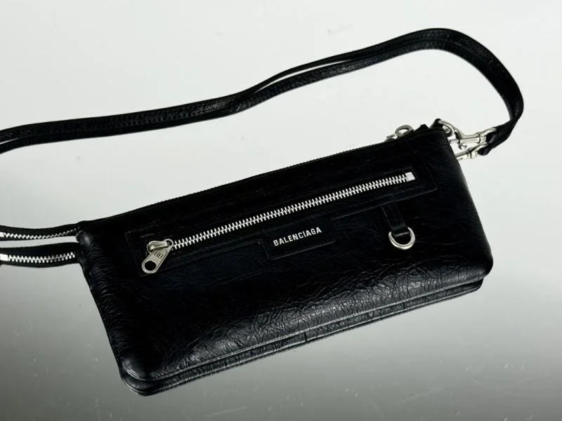 High fidelity Balenciaga Superbusy Soft Lambskin Shoulder Clutch Bag
