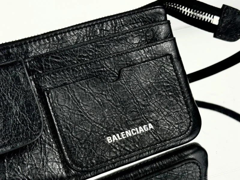 High fidelity Balenciaga Superbusy Soft Lambskin Shoulder Clutch Bag