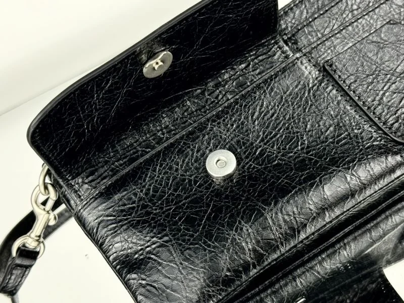 High fidelity Balenciaga Superbusy Soft Lambskin Shoulder Clutch Bag