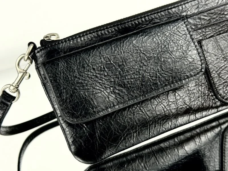 High fidelity Balenciaga Superbusy Soft Lambskin Shoulder Clutch Bag