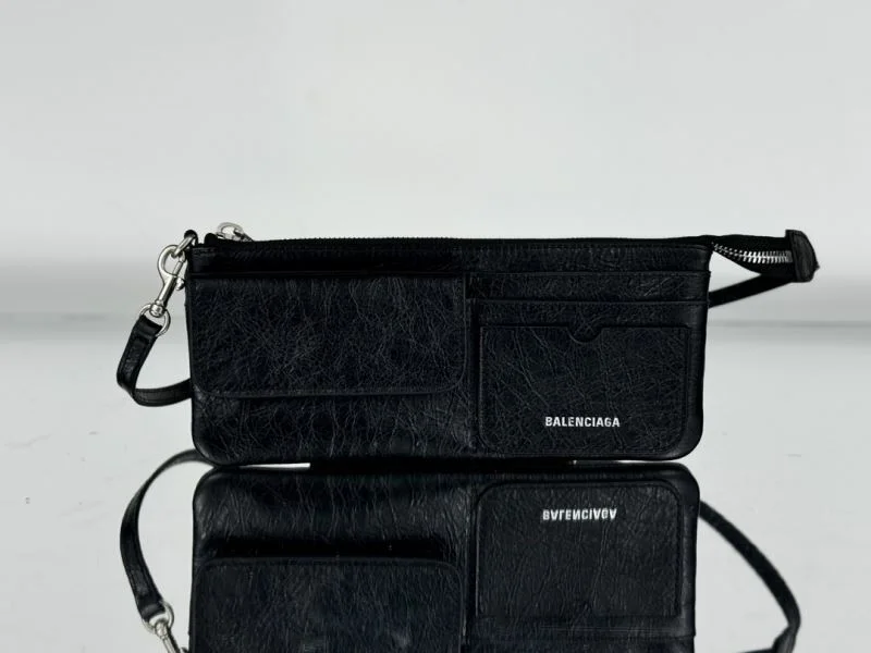 High fidelity Balenciaga Superbusy Soft Lambskin Shoulder Clutch Bag