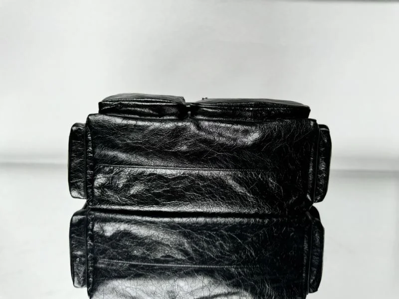 Original Balenciaga Superbusy Vintage Lambskin Motorcycle Tote Bag