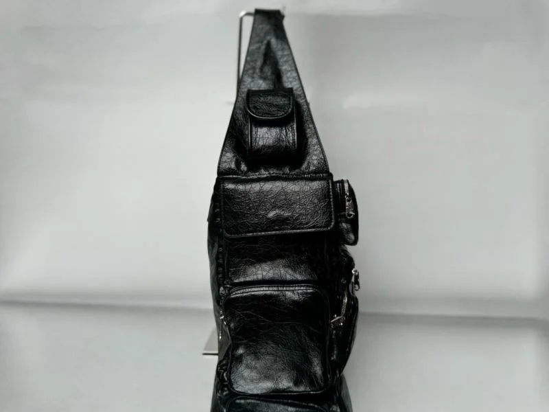 Original Balenciaga Superbusy Vintage Lambskin Motorcycle Tote Bag