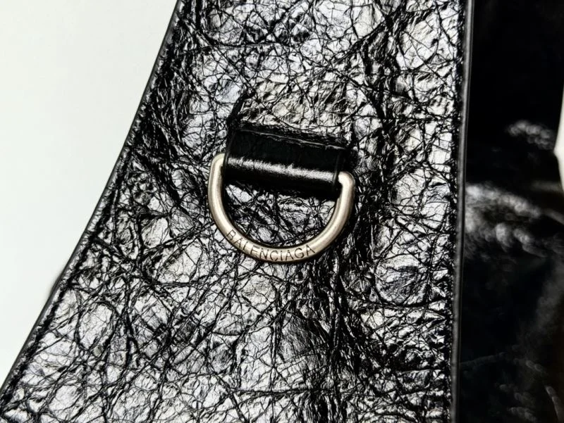 Original Balenciaga Superbusy Vintage Lambskin Motorcycle Tote Bag