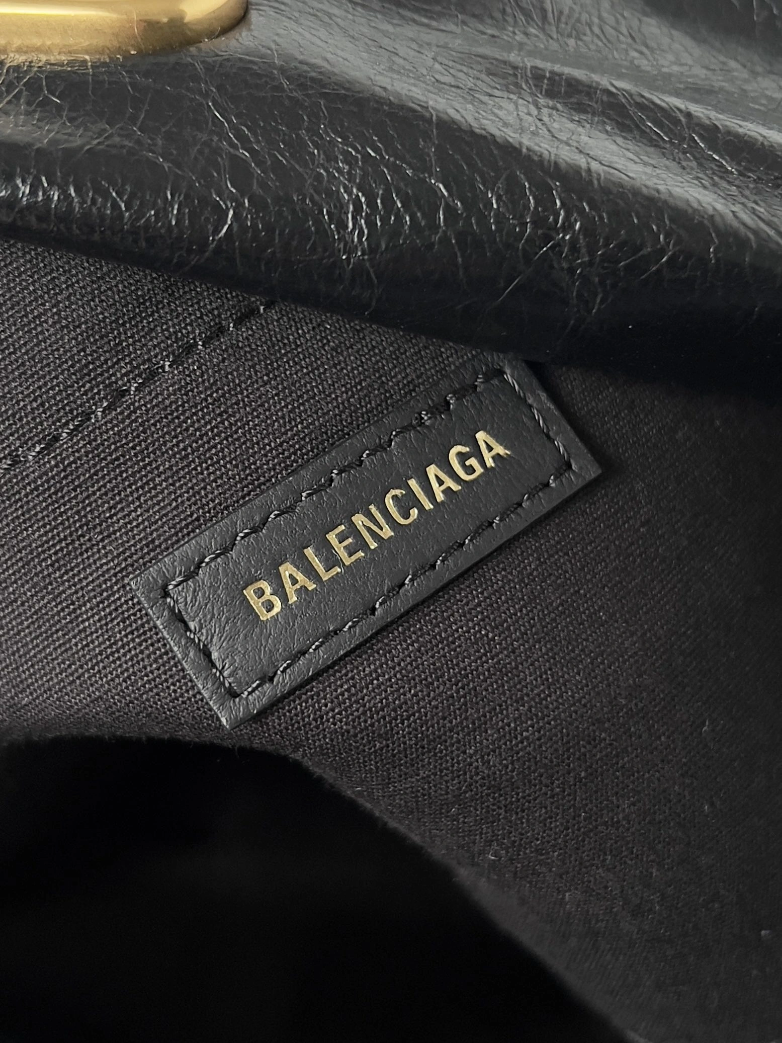 Precise copy Balenciaga Superbusy Vintage Lambskin Shoulder Bag - Dark Punk Tote