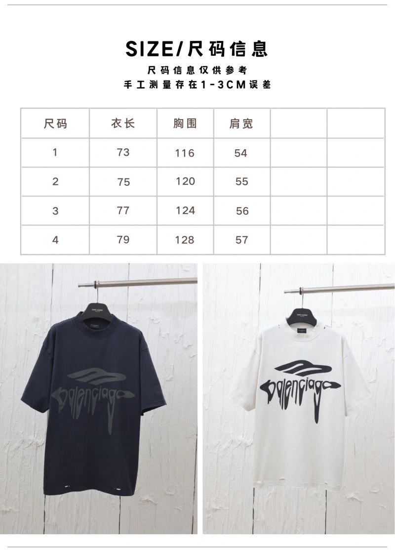 Accurate model Balenciaga T-Shirts