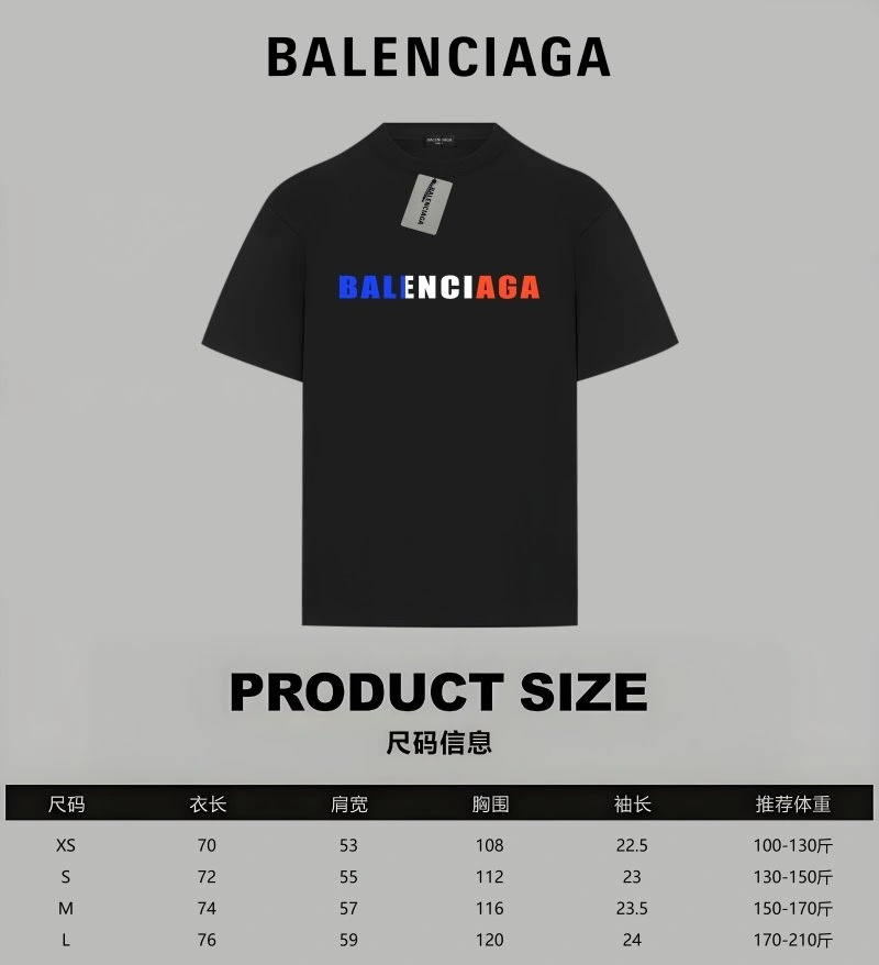 Exact replica Balenciaga T-Shirts