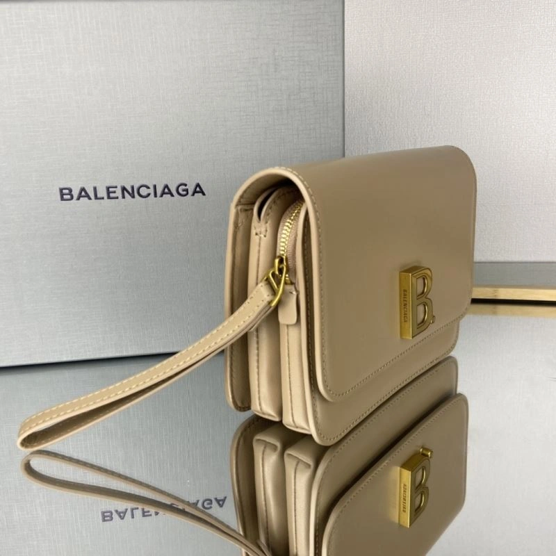 Precise copy Balenciaga Third-Gen Big B Tofu Bag in Milk Tea Elegance