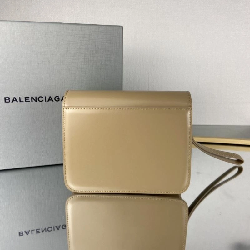 Precise copy Balenciaga Third-Gen Big B Tofu Bag in Milk Tea Elegance
