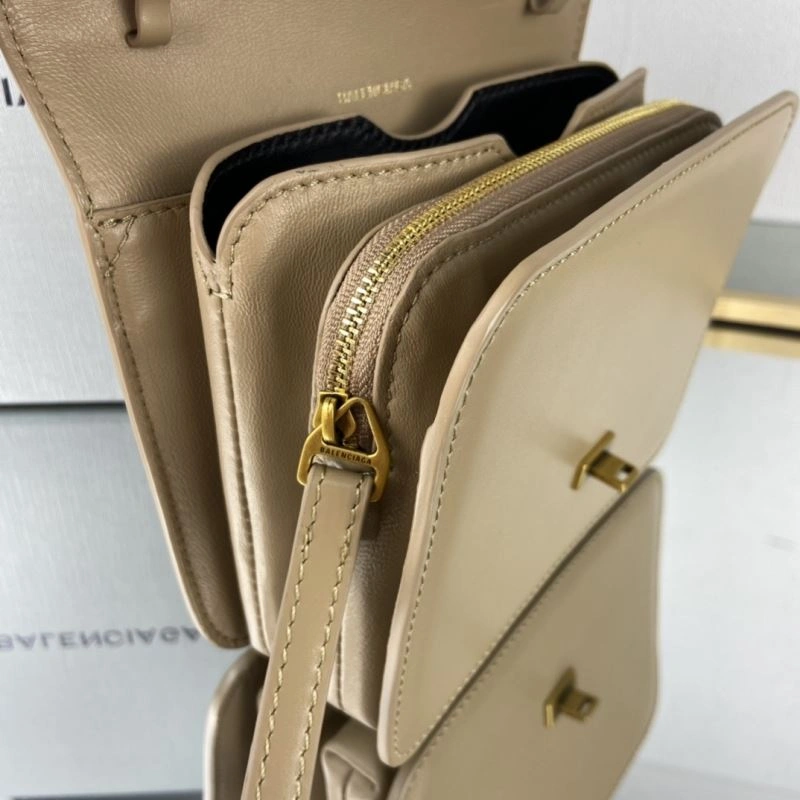 Precise copy Balenciaga Third-Gen Big B Tofu Bag in Milk Tea Elegance