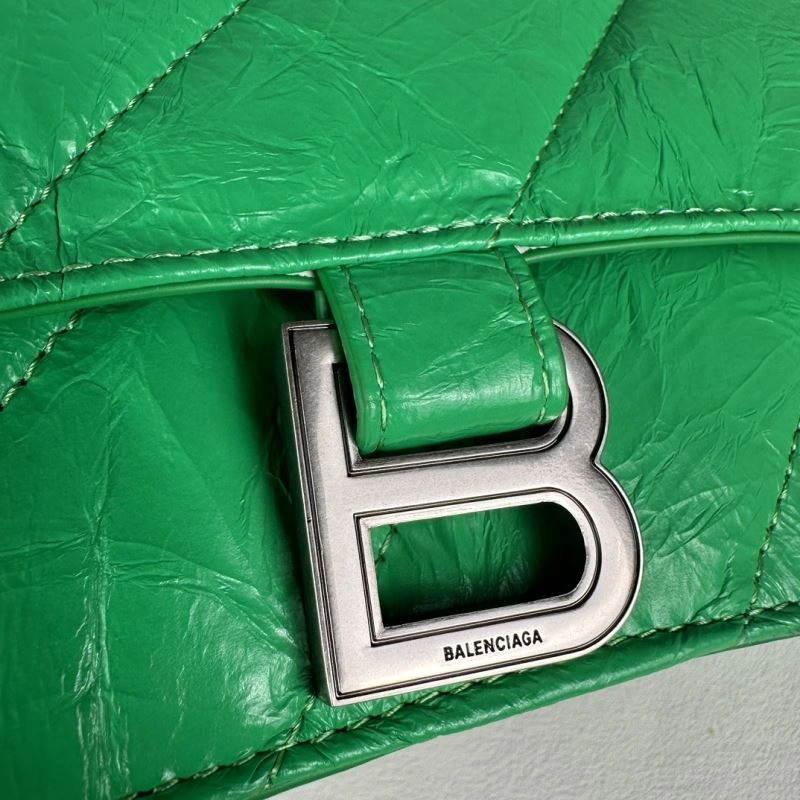 High accuracy Balenciaga Timeless Arc Crush Chain Bag - Medium Green Sand Clock Design