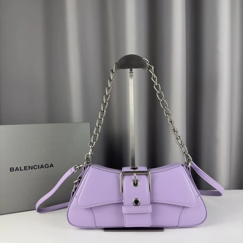 Balenciaga Trendy Lavender Lindsay Handbag with Vintage Charm