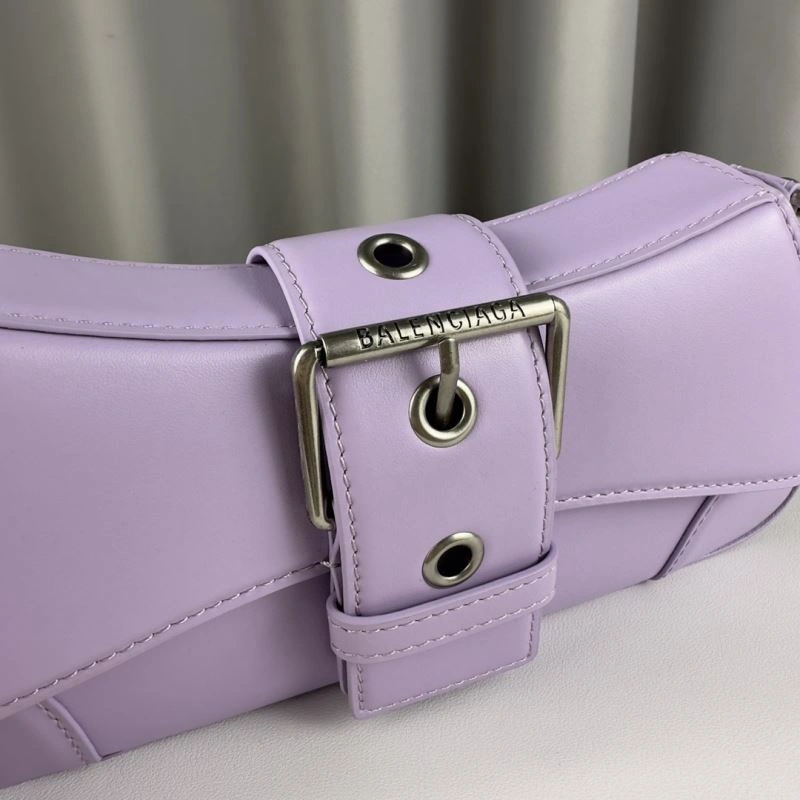 High accuracy Balenciaga Trendy Lavender Lindsay Handbag with Vintage Charm