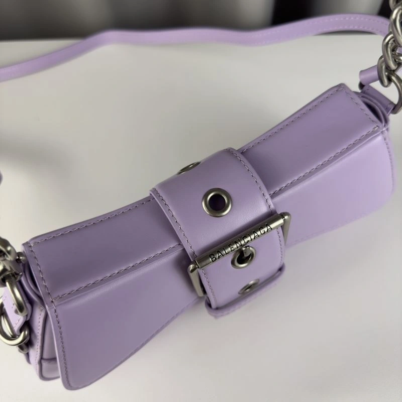 High accuracy Balenciaga Trendy Lavender Lindsay Handbag with Vintage Charm