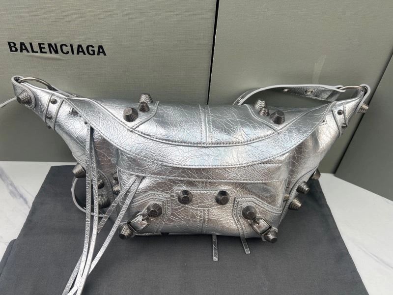 Balenciaga Trendy Unisex Motorcycle Folding Waist Bag - Street Style