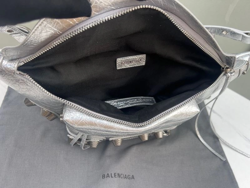 Genuine Balenciaga Trendy Unisex Motorcycle Folding Waist Bag - Street Style