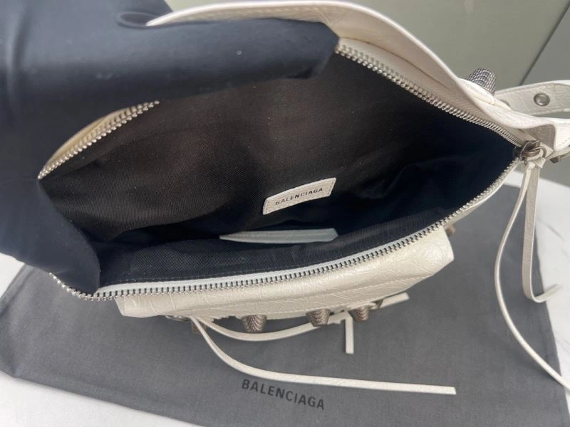 Original Balenciaga Unisex Street Style Motorcycle Folding Waist Bag - 20x5x19cm