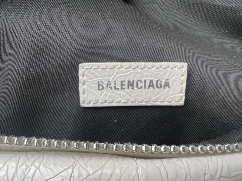 Original Balenciaga Unisex Street Style Motorcycle Folding Waist Bag - 20x5x19cm