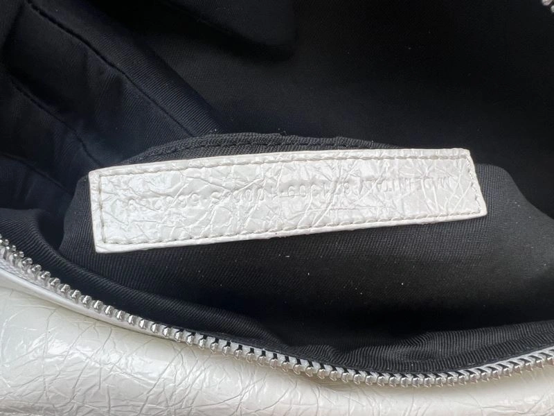 Original Balenciaga Unisex Street Style Motorcycle Folding Waist Bag - 20x5x19cm