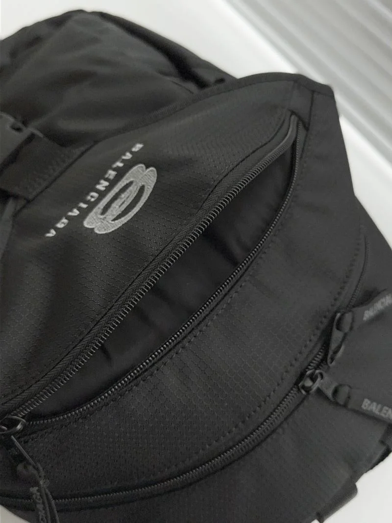 Authentic Balenciaga Unity Embroidered Nylon Medium Backpack