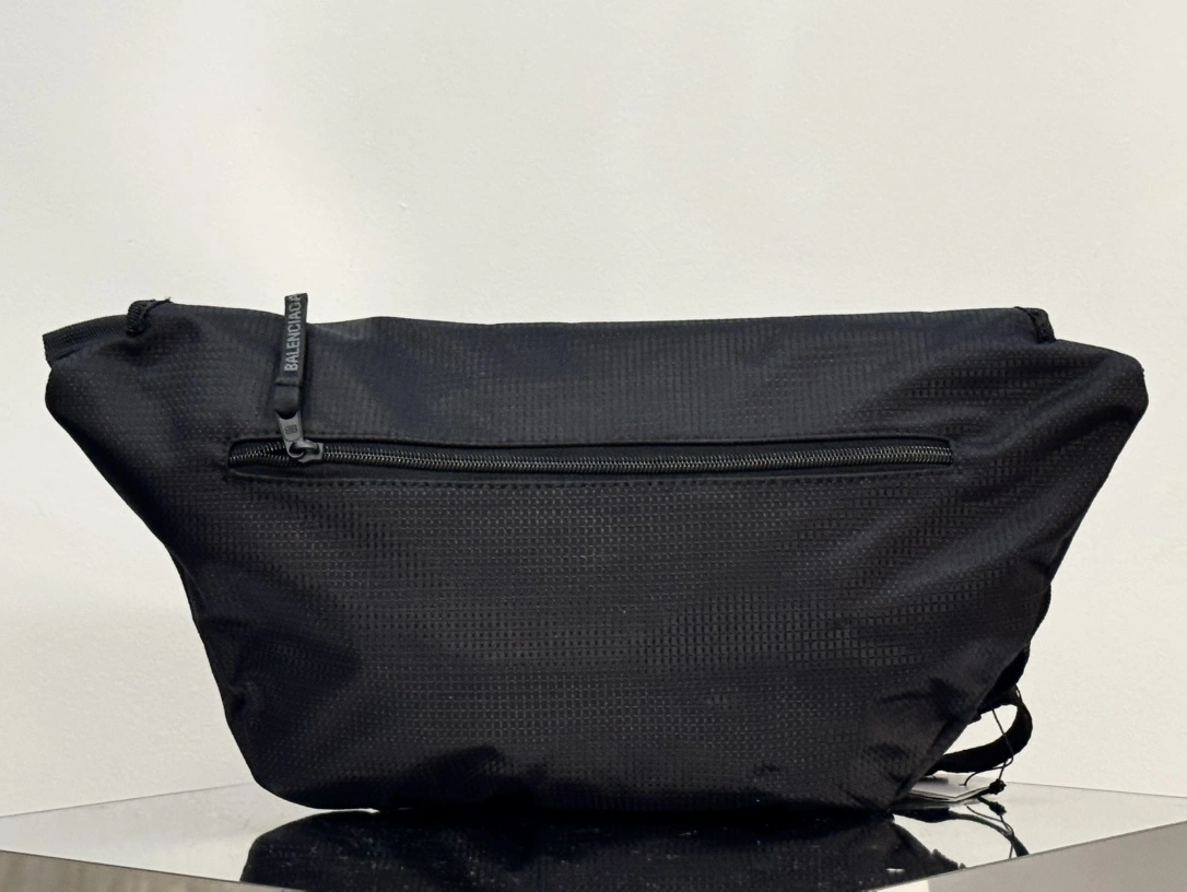 Real Balenciaga Unity Sport Icon Nylon Waist Bag with Adjustable Strap