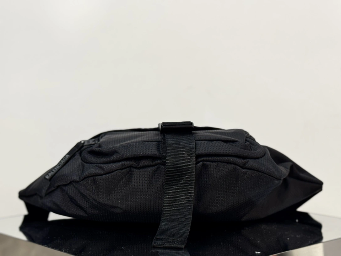 Real Balenciaga Unity Sport Icon Nylon Waist Bag with Adjustable Strap