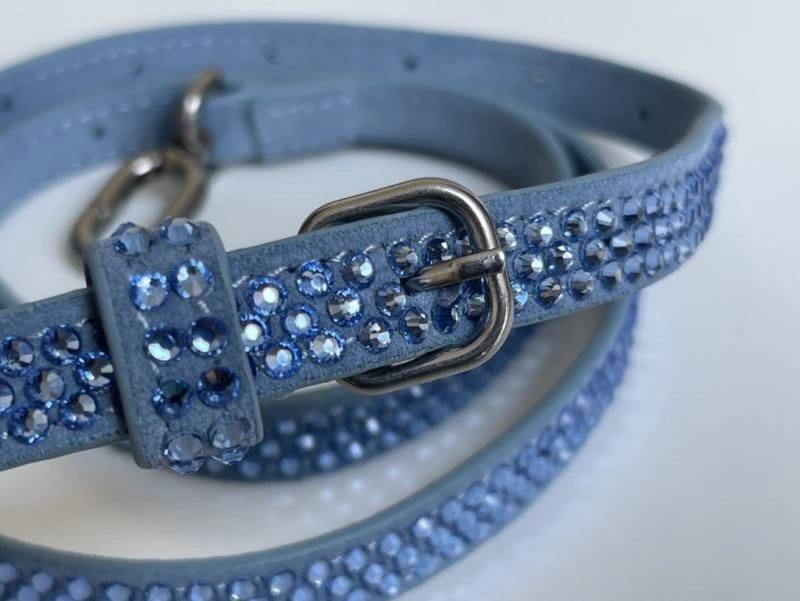 1:1 copy Balenciaga Water Blue Rhinestone Hourglass Bag