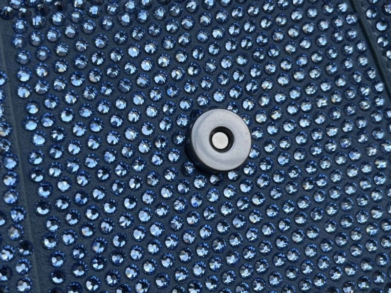 1:1 copy Balenciaga Water Blue Rhinestone Hourglass Bag