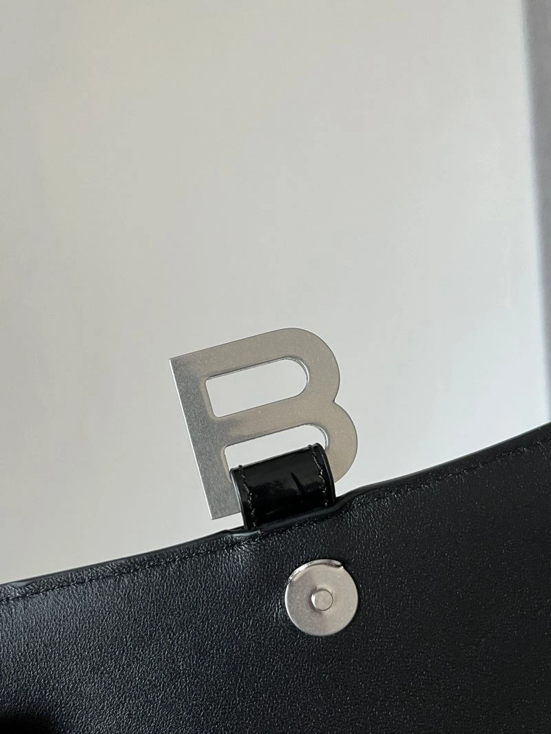 Inexpensive Balenciaga XS Crocodile-Patterned Leather Hourglass Bag