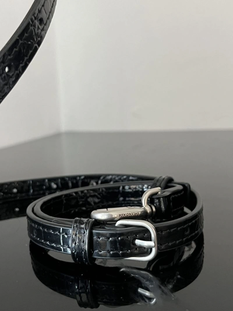 Inexpensive Balenciaga XS Crocodile-Patterned Leather Hourglass Bag