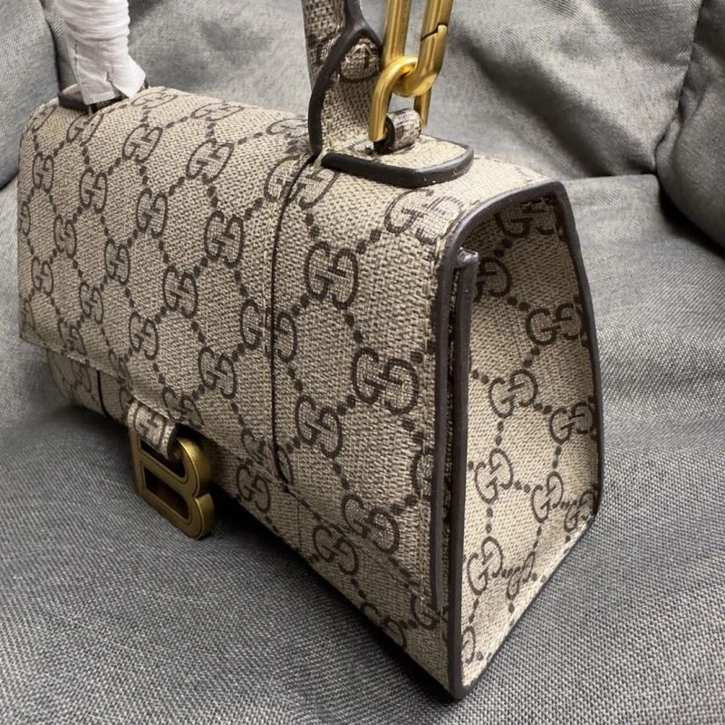 Original Balenciaga XS Hourglass Crescent Moon Bag in Premium Cowhide
