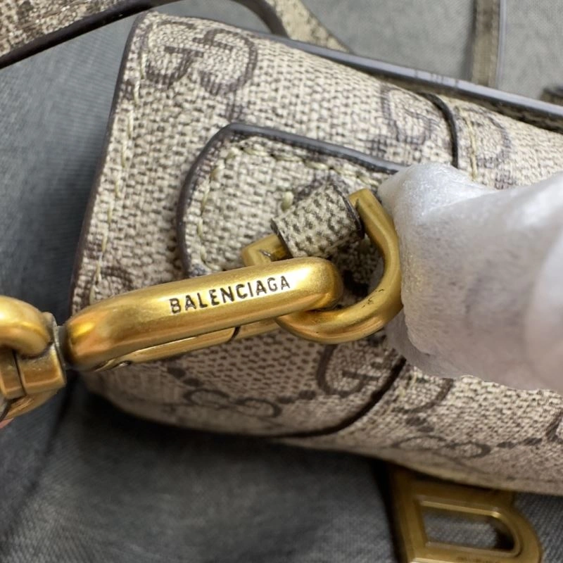 Original Balenciaga XS Hourglass Crescent Moon Bag in Premium Cowhide