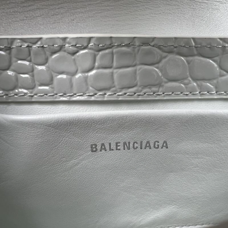 High accuracy Balenciaga XX Crocodile White Lambskin Underarm Bag