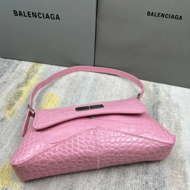 Precise copy Balenciaga XX Lambskin Crocodile Powder Shoulder Bag