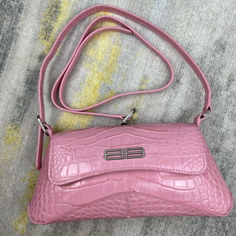 Precise copy Balenciaga XX Lambskin Crocodile Powder Shoulder Bag