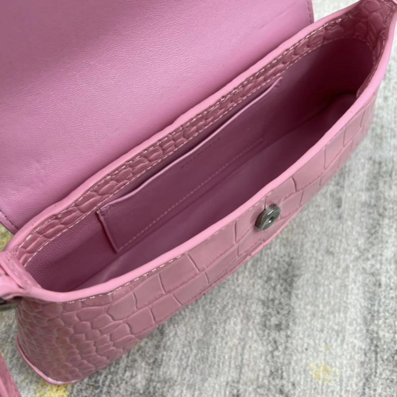 Precise copy Balenciaga XX Lambskin Crocodile Powder Shoulder Bag