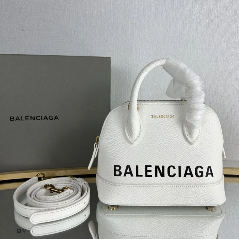 Balenciaga XXS Oversized Letter Shell Bag with Gold Hardware