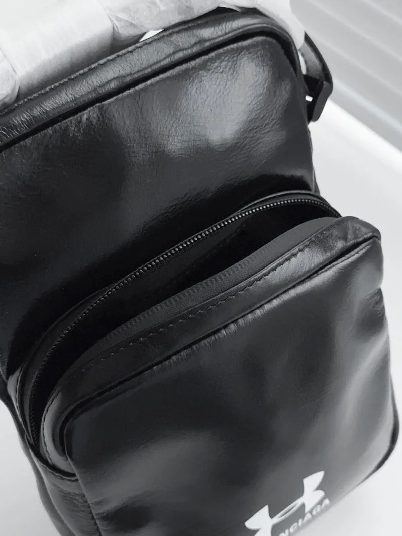 Discounted Balenciaga x Under Armour Black Leather Crossbody Bag