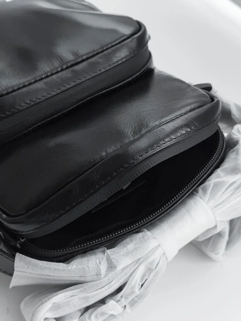 Discounted Balenciaga x Under Armour Black Leather Crossbody Bag