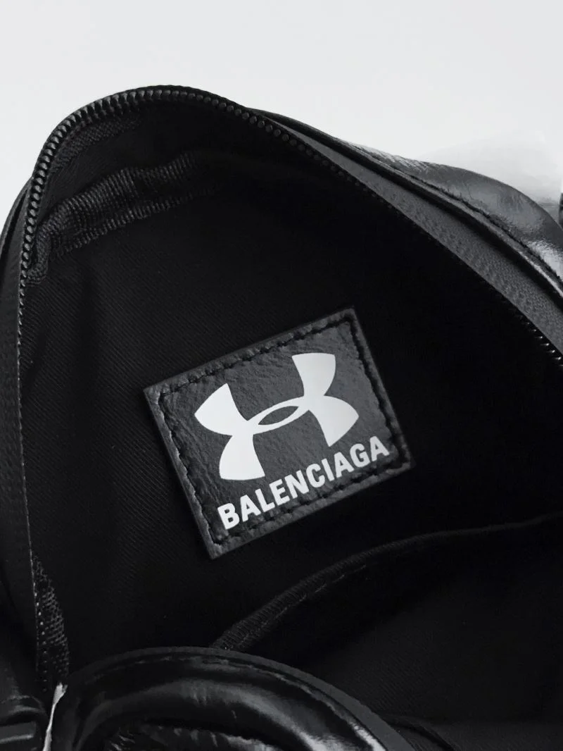 Discounted Balenciaga x Under Armour Black Leather Crossbody Bag