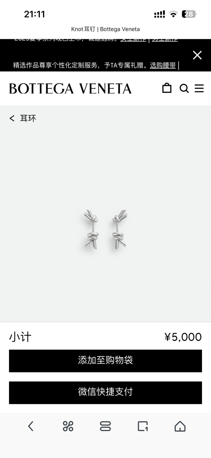 Bottega Veneta Earrings