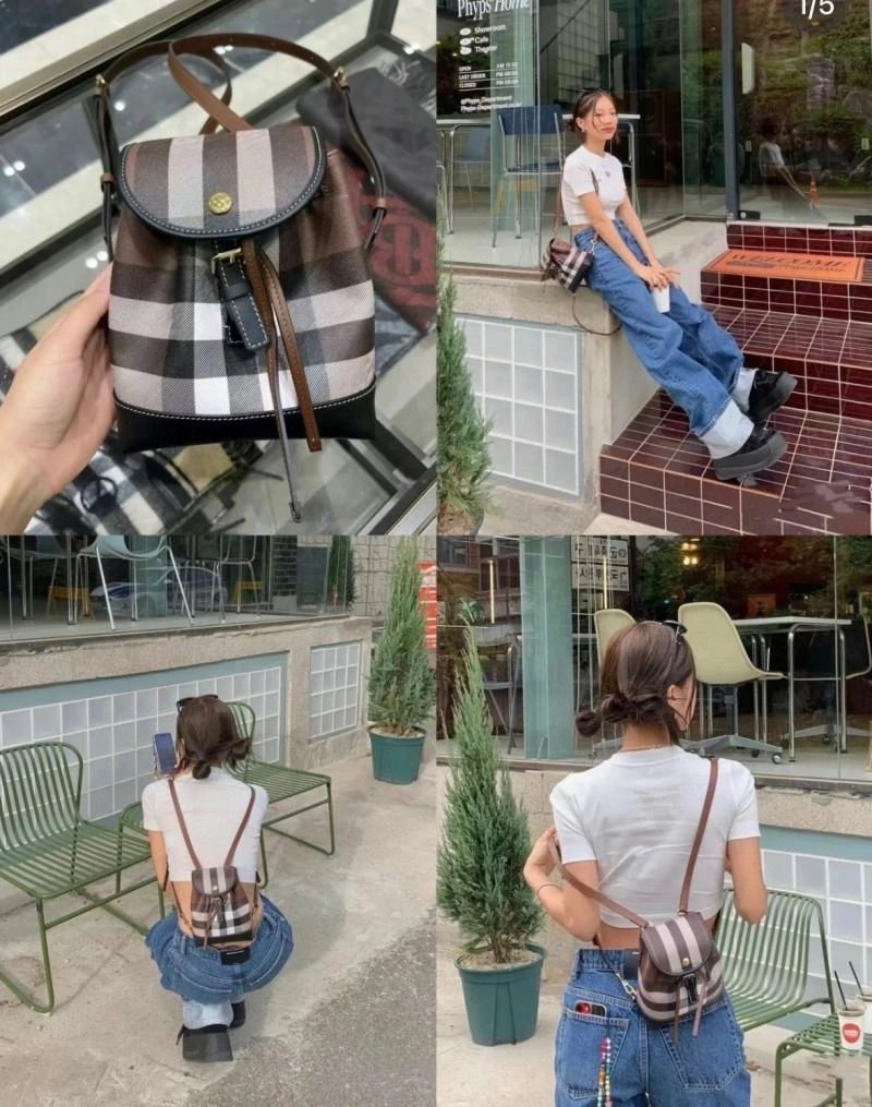 Top mirror Burberry Backpacks