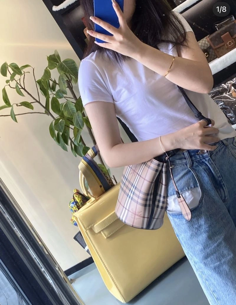 Value-priced Burberry Bucket Bags