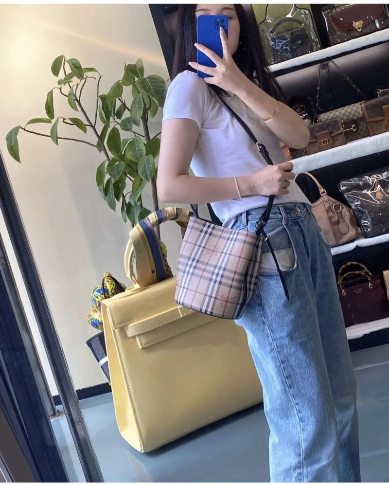 Value-priced Burberry Bucket Bags
