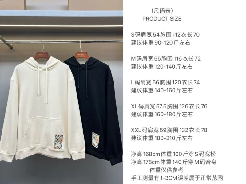 Accurate model Burberry Hoodies