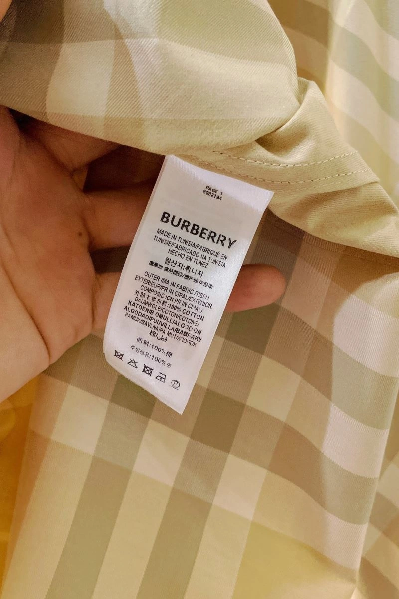 Indistinguishable Burberry Shirts